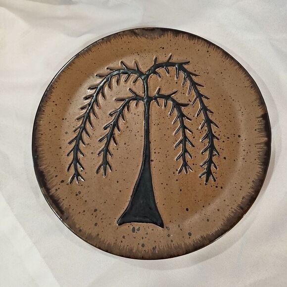 Vintage | Holiday | Vintage Art Pottery Plate Handmade Stoneware 15 ...